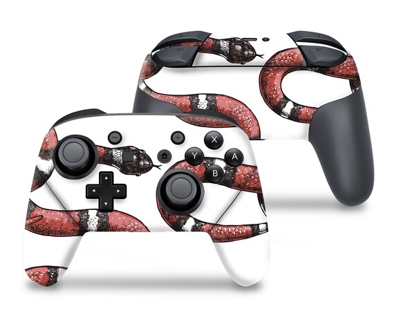 Snakes Skin for Nintendo Switch Pro Controller Red Reptiles | Etsy