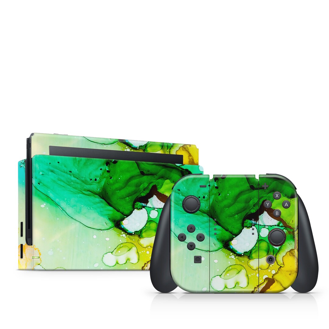 Green Abstraction Skin for Nintendo Switch Texture Decal - Etsy