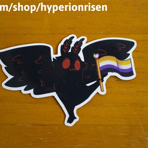 Mothman Pride Lgbtq+ Rights Stickers - Etsy