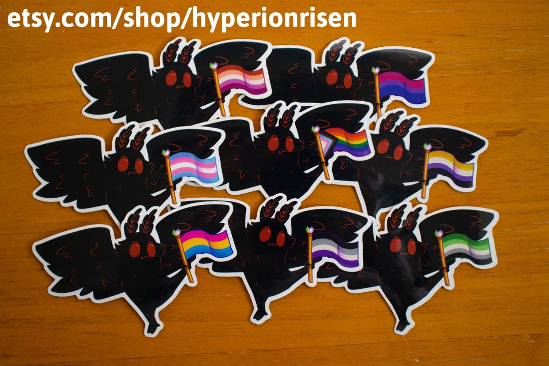 Mothman Pride Lgbtq+ Rights Stickers - Etsy