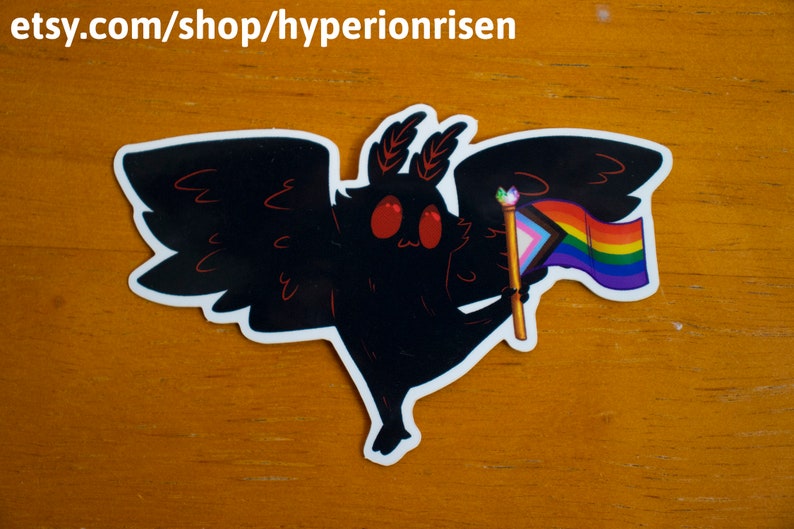 Mothman Pride Lgbtq Rights Stickers | Etsy
