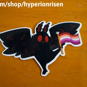 Mothman Pride Lgbtq+ Rights Stickers - Etsy