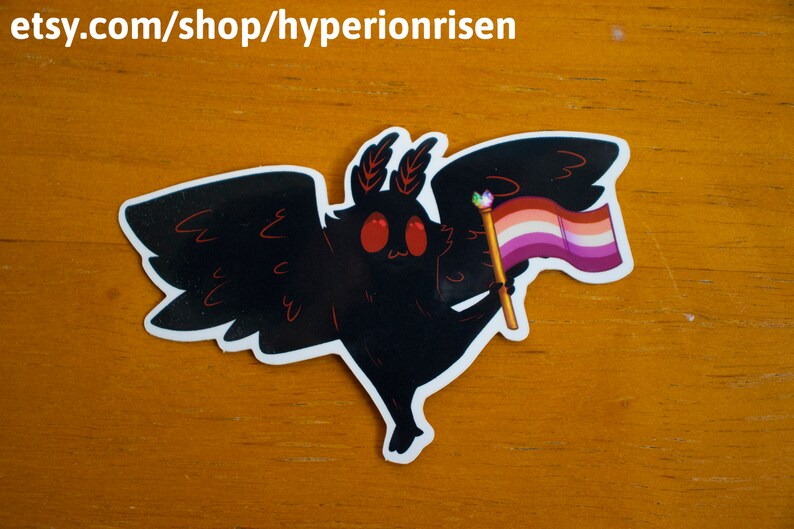 Mothman Pride Lgbtq Rights Stickers | Etsy