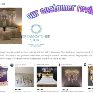 Dream Catcher Set of Moon and Stars Pink Bean Pods Bedside, Large Dream ...