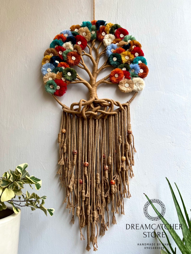 Tree of Life Macrame Wall Hanging Handmade Macrame Wall - Etsy