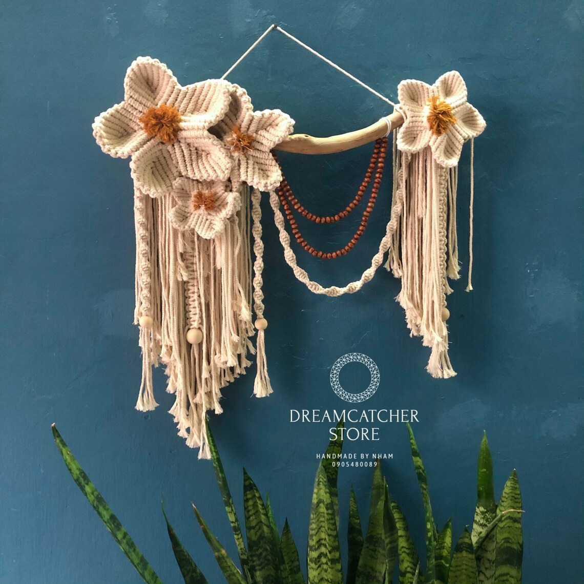 Macrame Flower Wall Hanging Macrame Flower Flower Wall Art | Etsy