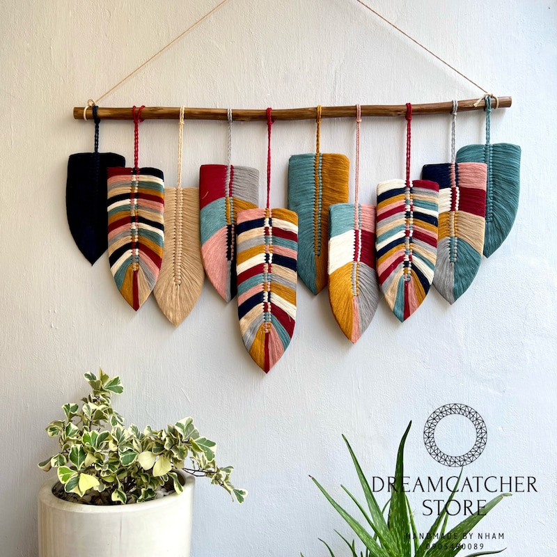 Colored Macrame Wall Hanging - Etsy