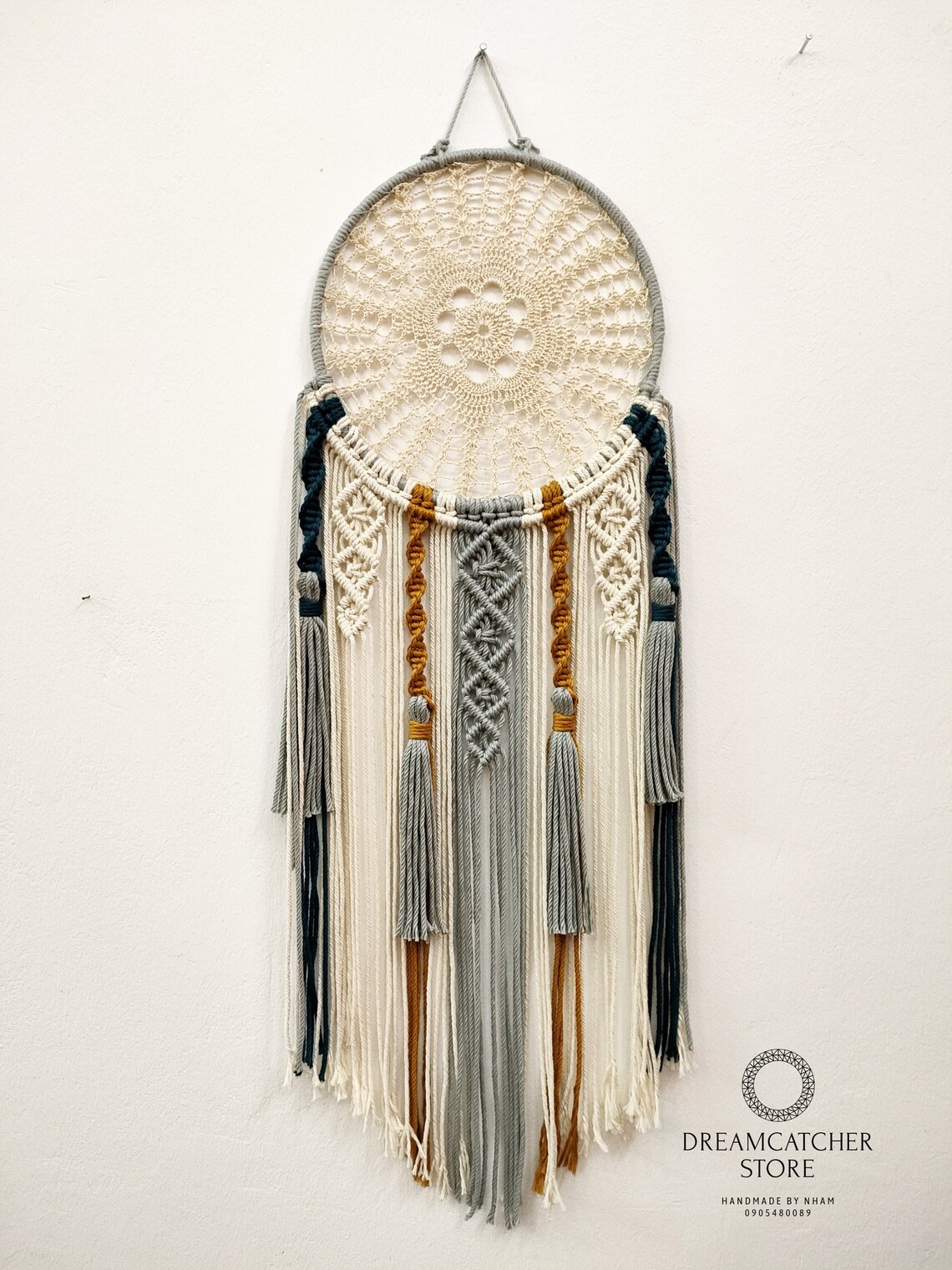 Large Dream Catcher Macrame Dream Catcher Dream Catcher Treo | Etsy