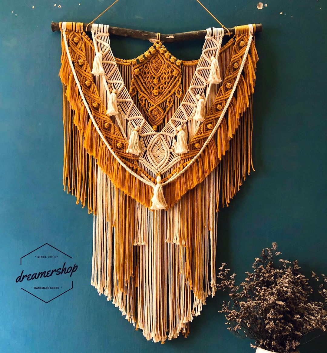 Large Macrame Wall Hanging, Giant Macrame, Handmade Macrame, Woven Wall ...