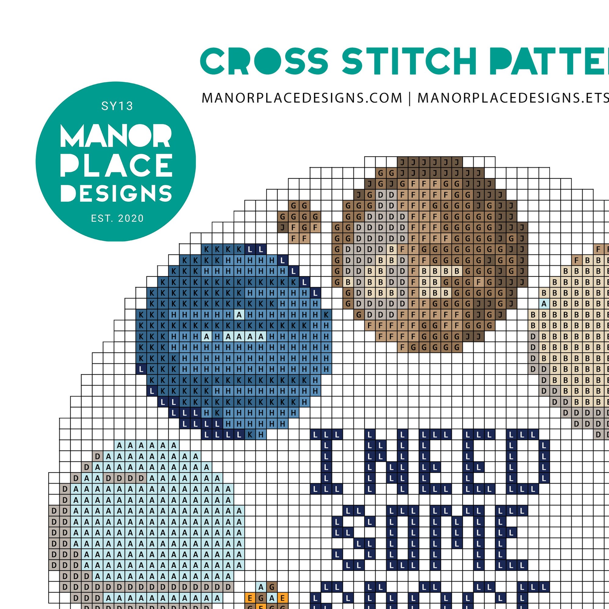 Solar System Cross Stitch Pattern INSTANT DOWNLOAD DMC Colours - Etsy