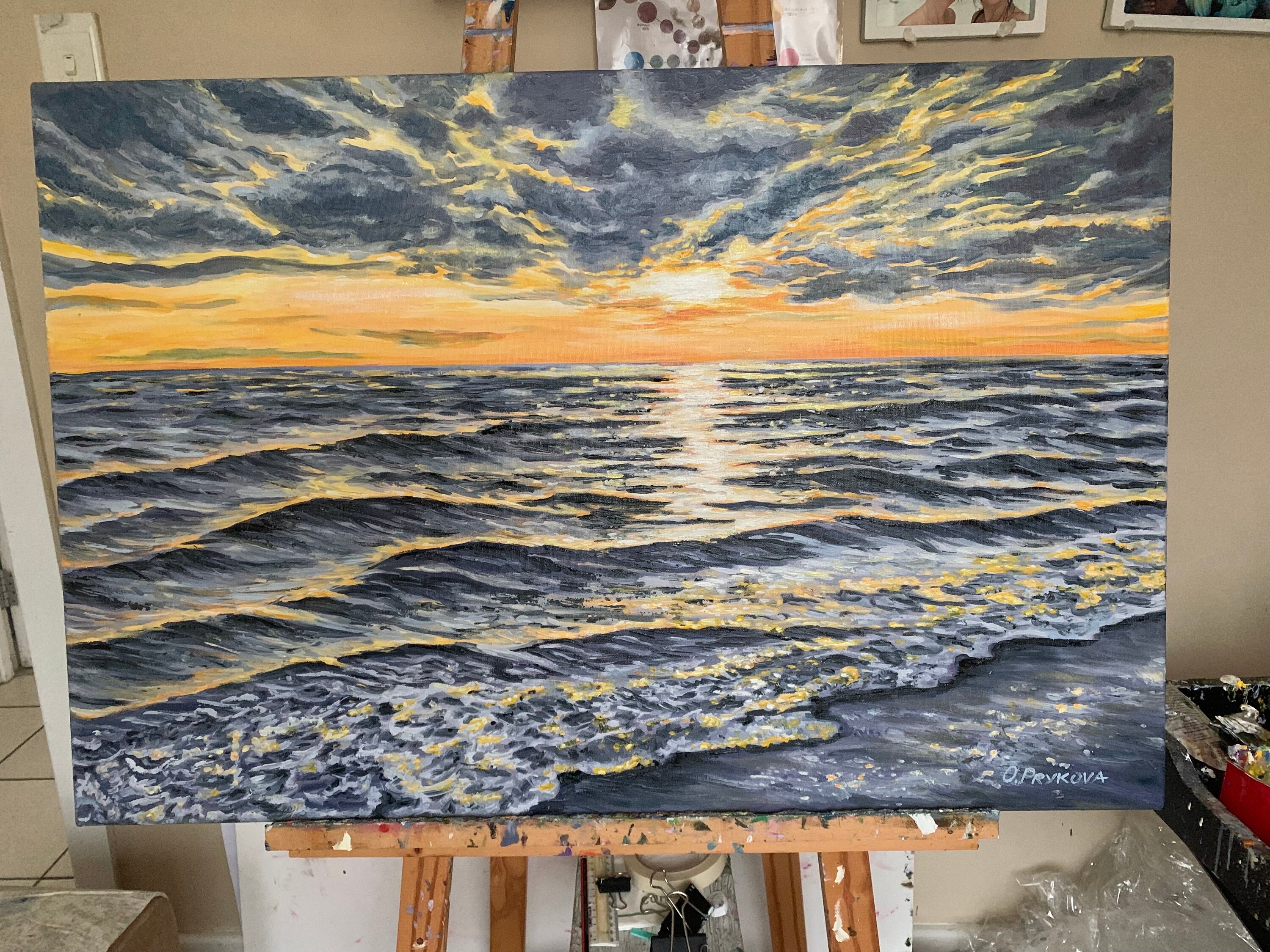 Ocean Symphony ,seascapes Oil Painting, Seascapes Art, Marine Art, Wall ...
