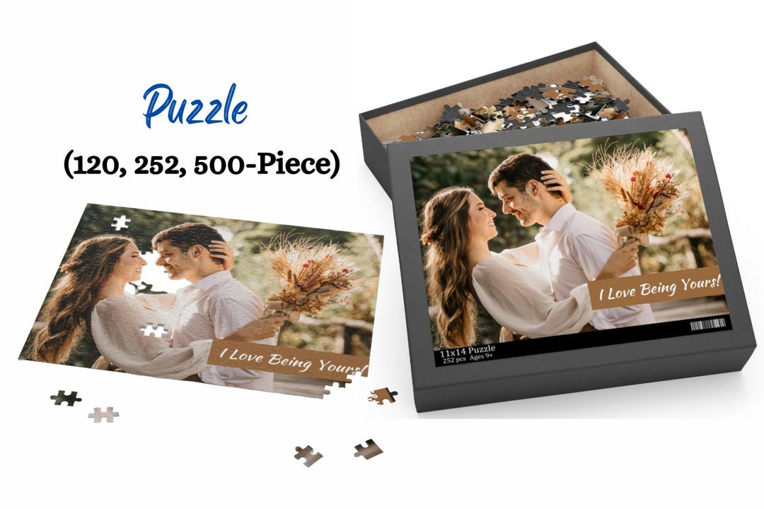 Personalized Jigsaw Photo Puzzle, Custom Puzzle Gift for Family and ...
