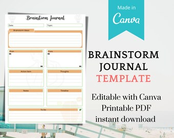 Printable Mind Map - Etsy