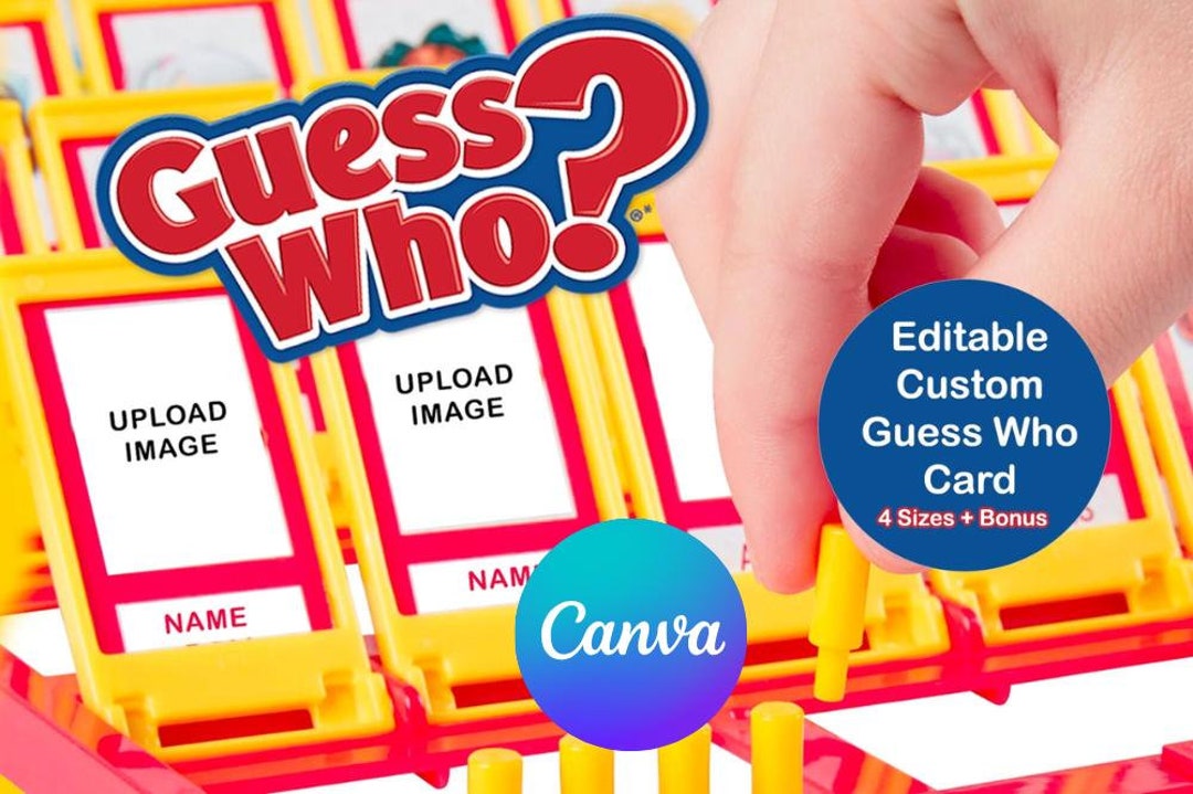 Editable Guess Who Printable Card Custom Guess Who Template Editable ...