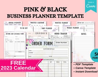 Shoe Business Planner Template Order Form Invoice Tracker - Etsy