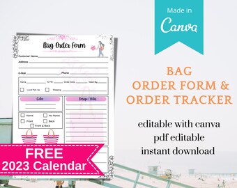 Custom Order Form Bag - Etsy