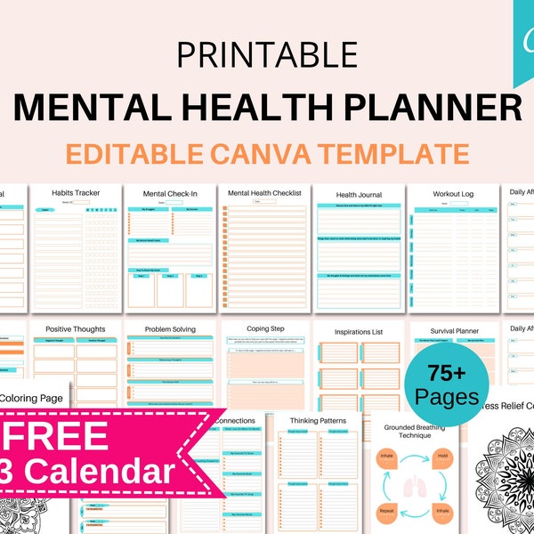 Mental Health Checklist Printable - Etsy