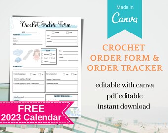 Crochet Order Tracker Template - Etsy