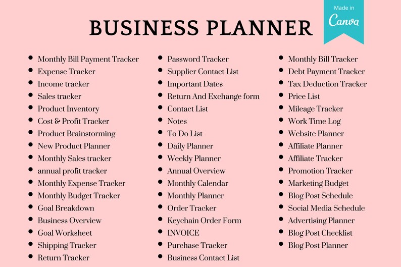 Shoe Business Planner Template Order Form Invoice Tracker - Etsy