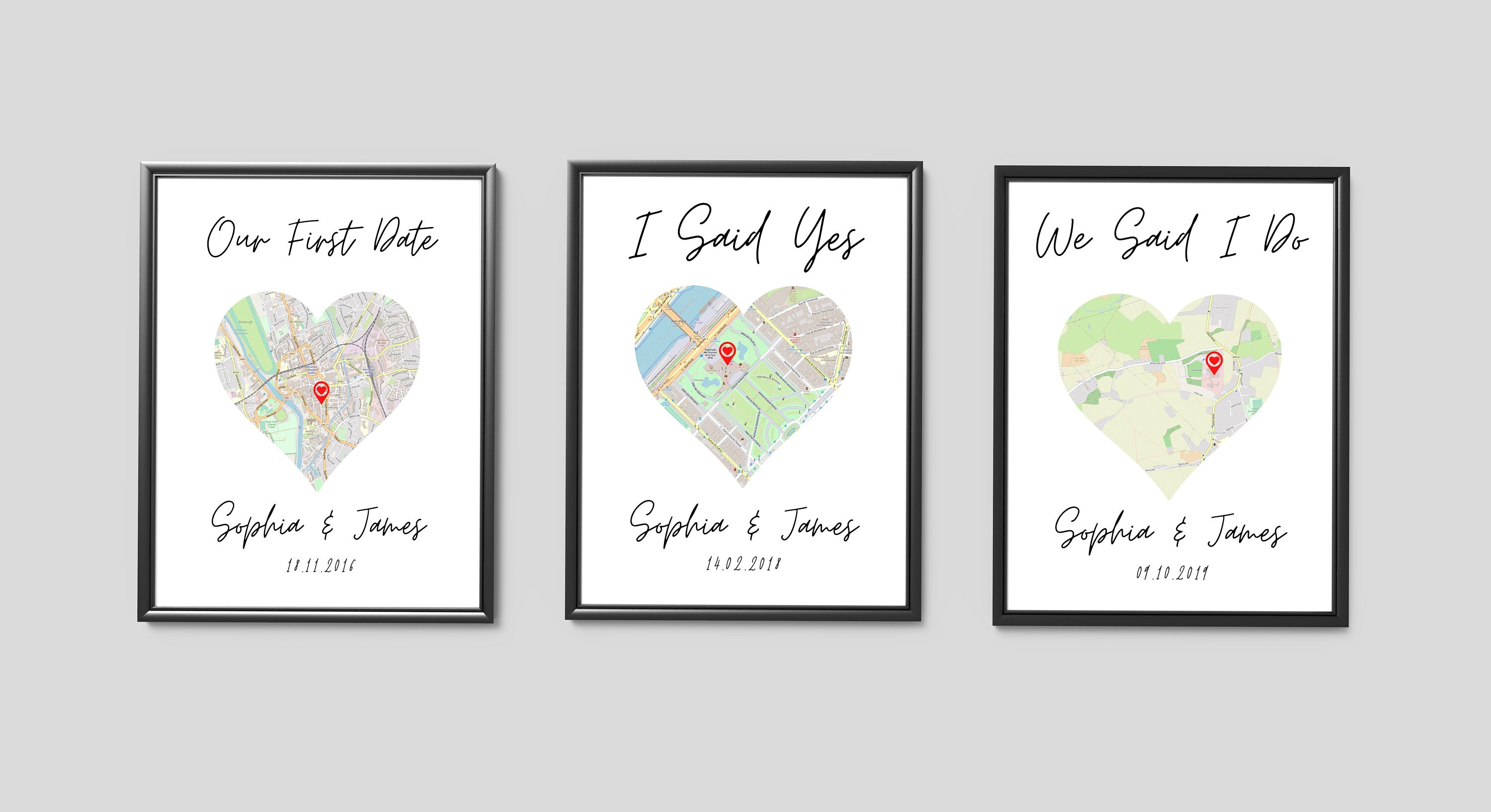 Personalised Location Print Map Perfect Gift Celebrating - Etsy