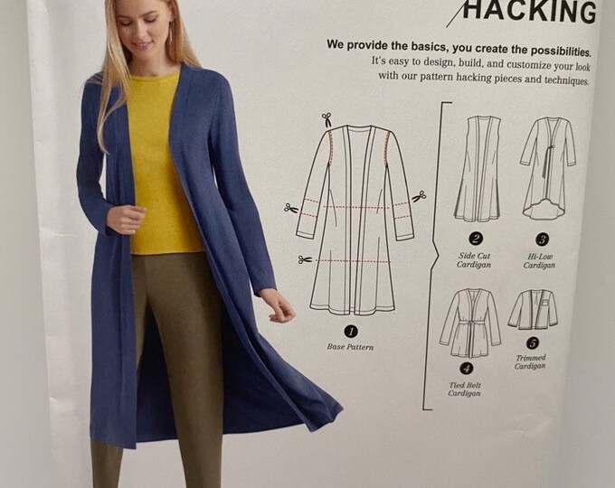 Simplicity K8377. Knit Cardigan, Duster Jacket, Kimono, Design Hacking ...