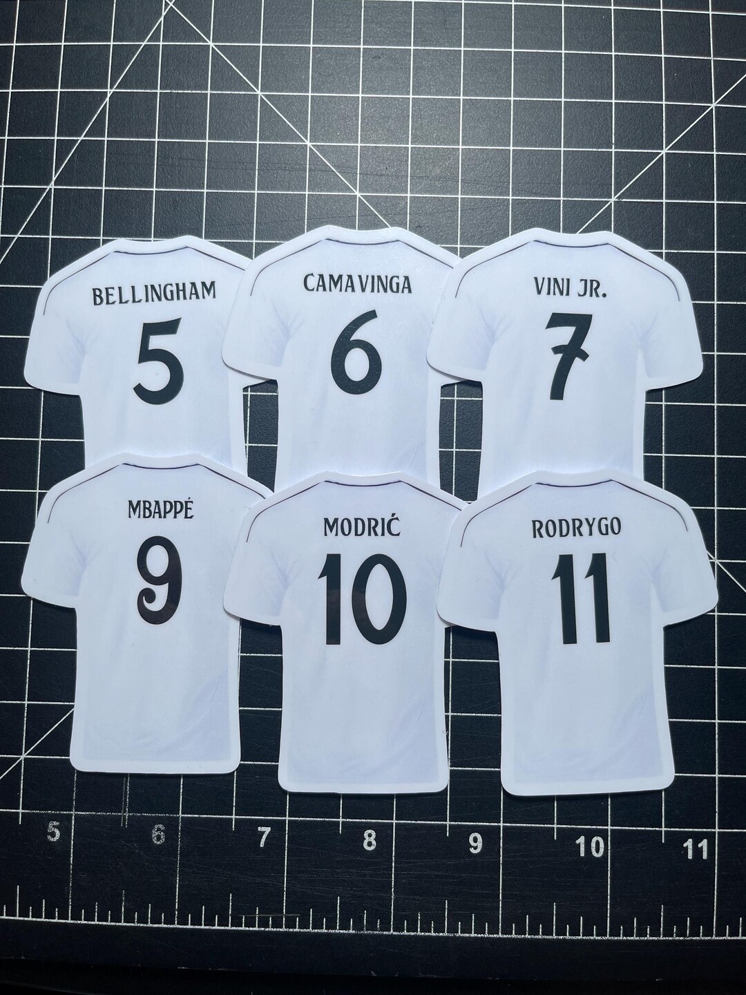 Real Madrid Player Jersey Stickers! - Etsy