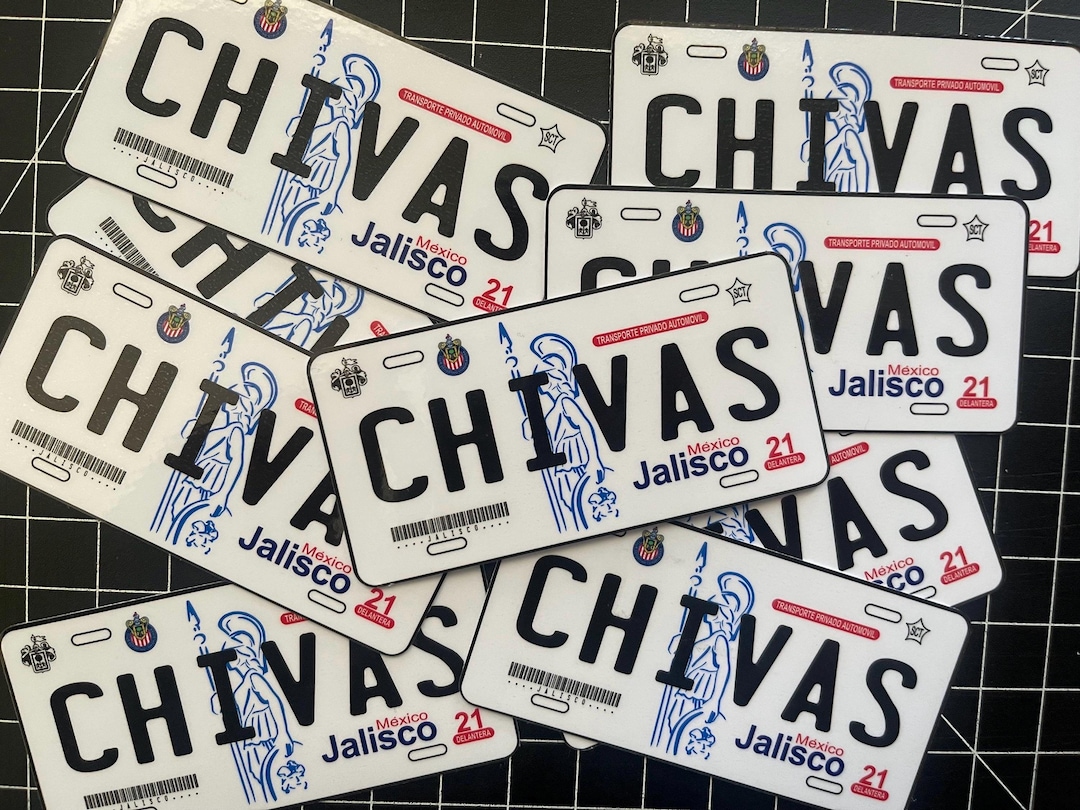 Chivas De Guadalajara License Plate Stickers - Etsy