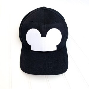 Half Mickey Head Inspired Fitted Hat Mickey Hat Youth Adult - Etsy