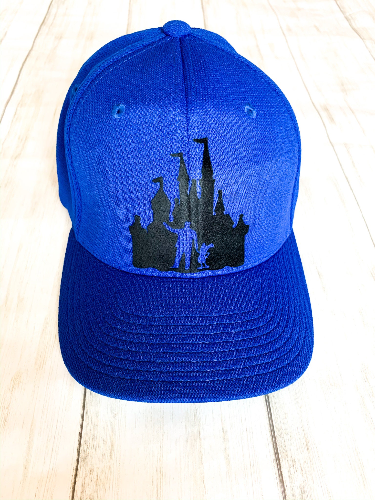 Walt Disney and Mickey Mouse Castle Inspired Fitted Hat, Youth Adult ...