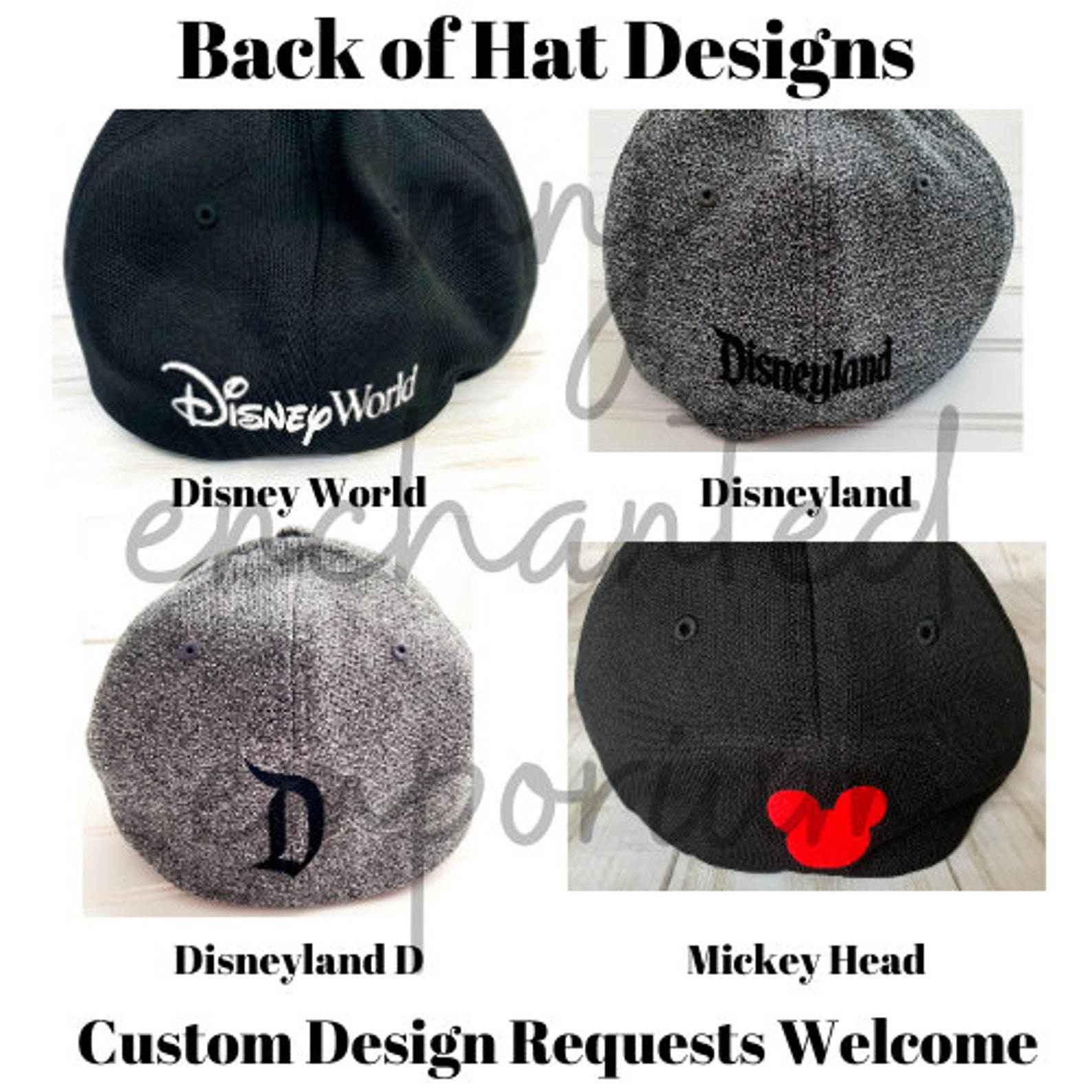 Mickey Mouse Disney Inspired Fitted Hat Mickey Hat Youth | Etsy