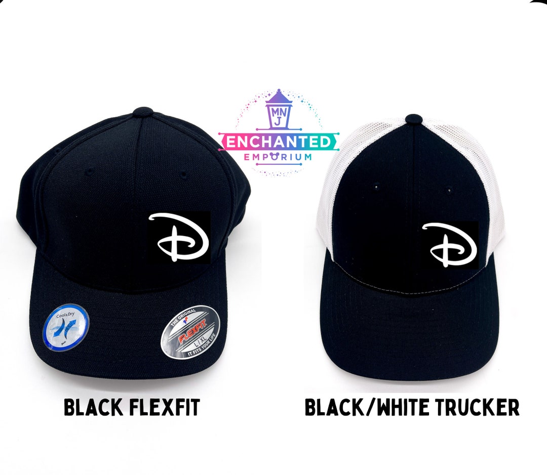 Disney World D off Center Mickey Head Inspired Fitted Hat, Youth Adult ...