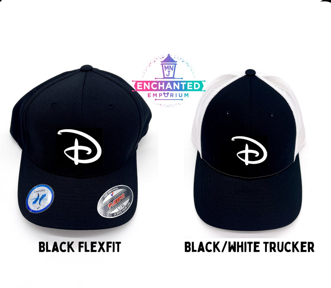 Disney World D Mickey Head Inspired Fitted Hat, Youth Adult Women Men ...