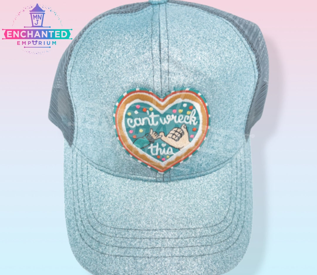 Wreck It Ralph Inspired Disney High Pony Glitter Hat, Vanellope Can't ...
