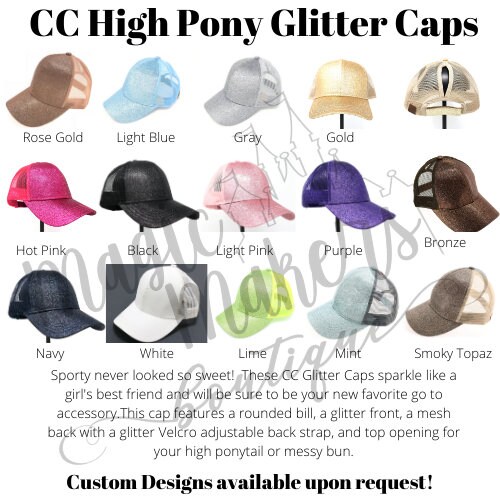 Wreck It Ralph Inspired Disney High Pony Glitter Hat - Etsy