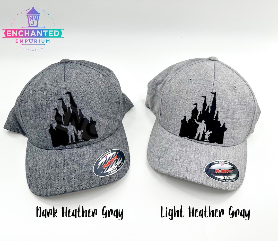 Walt Disney and Mickey Mouse Castle Inspired Fitted Hat, Youth Adult ...