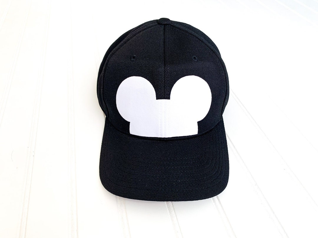 Half Mickey Head Inspired Fitted Hat Mickey Hat Youth Adult - Etsy