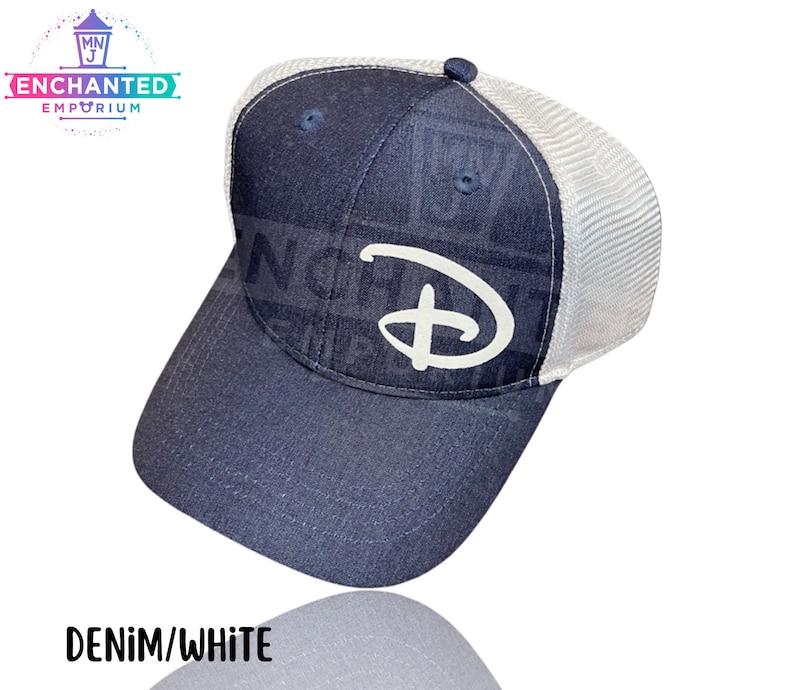 Disney World D off Center Mickey Head Inspired Fitted Hat, Youth Adult ...
