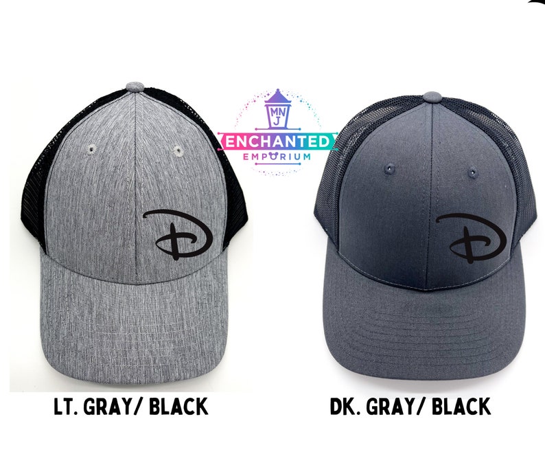 Disney World D off Center Mickey Head Inspired Fitted Hat, Youth Adult ...