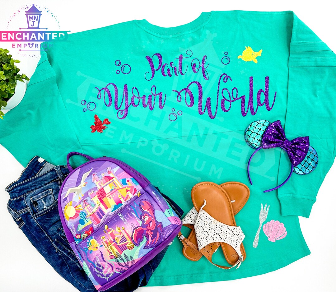 Part of Your World Ariel Little Mermaid Inspired Disney Princess Jersey ...