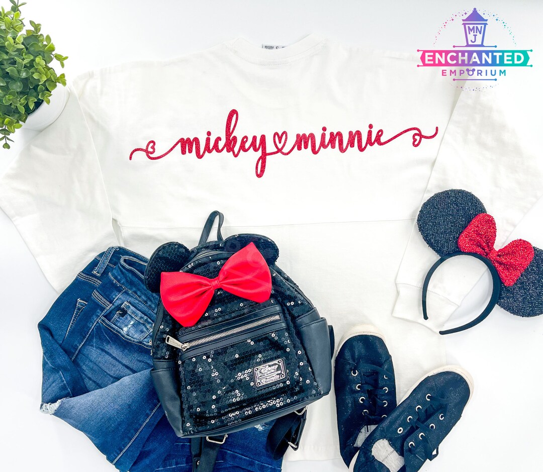 Mickey and Minnie Disney Inspired Jersey Shirt Disneyland Disney World ...