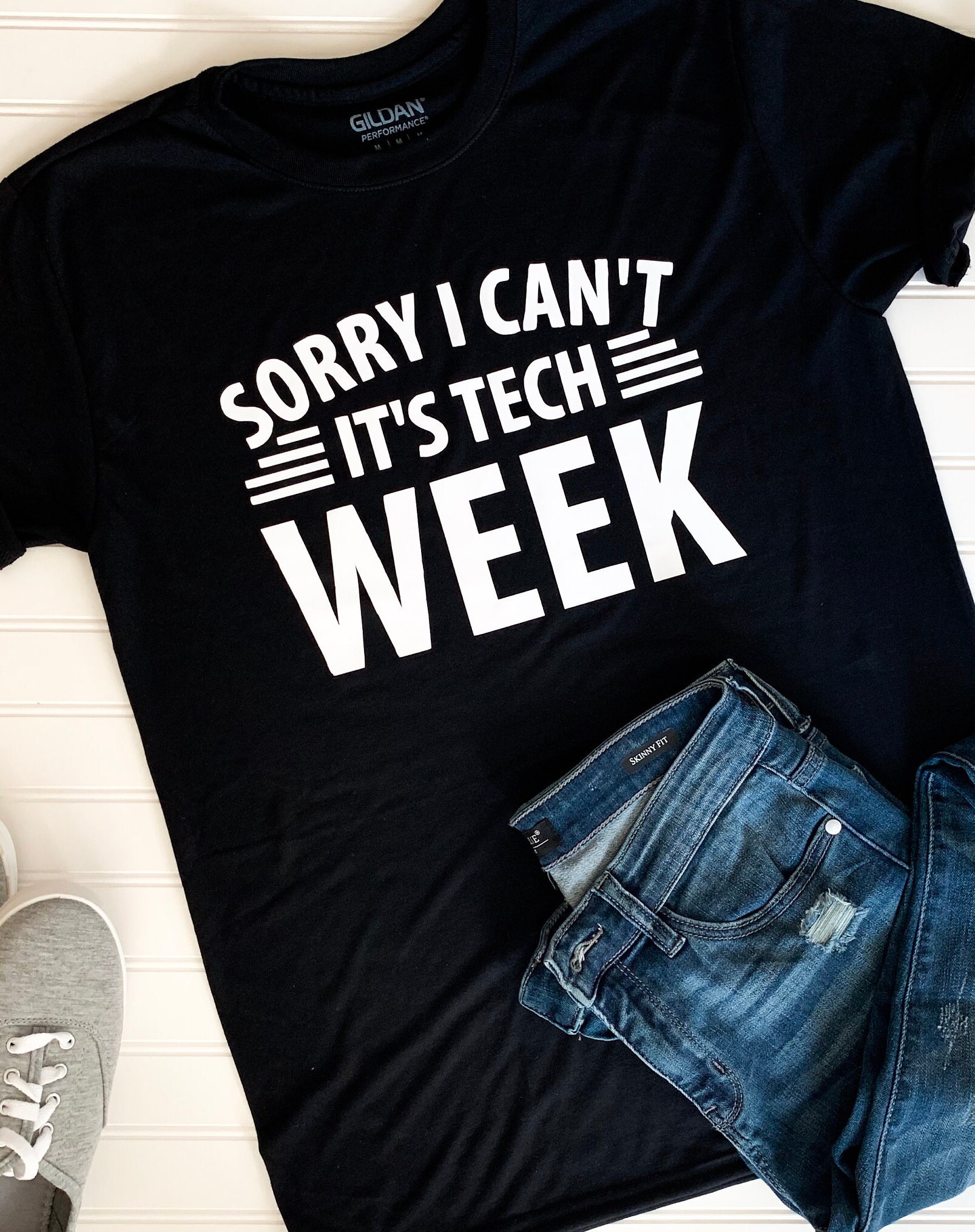 Sorry I Can't It's Tech Week Shirt, Theater Musical Crew Shirt, Theater ...