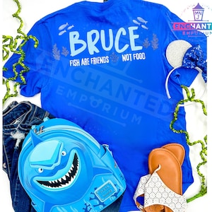 Bruce Finding Nemo Fish Are Friends Not Food Disney Inspired Shirt ...