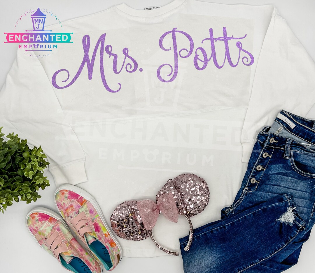 Mrs Potts Beauty and the Beast Disney Inspired Jersey Shirt Disneyland ...