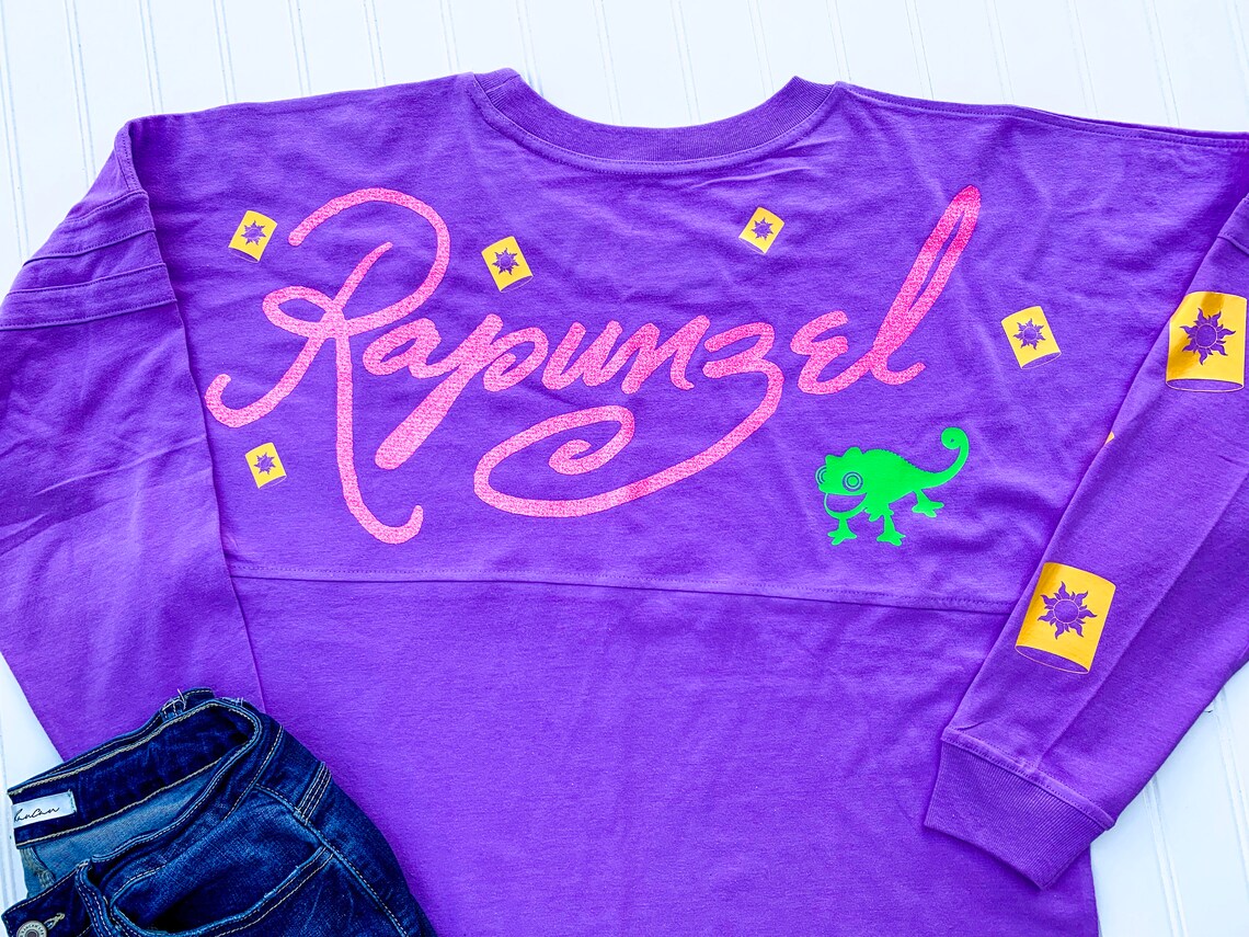 Tangled Rapunzel Inspired Disney Princess Jersey Shirt | Etsy