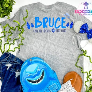Bruce Finding Nemo Fish Are Friends Not Food Disney Inspired Shirt ...