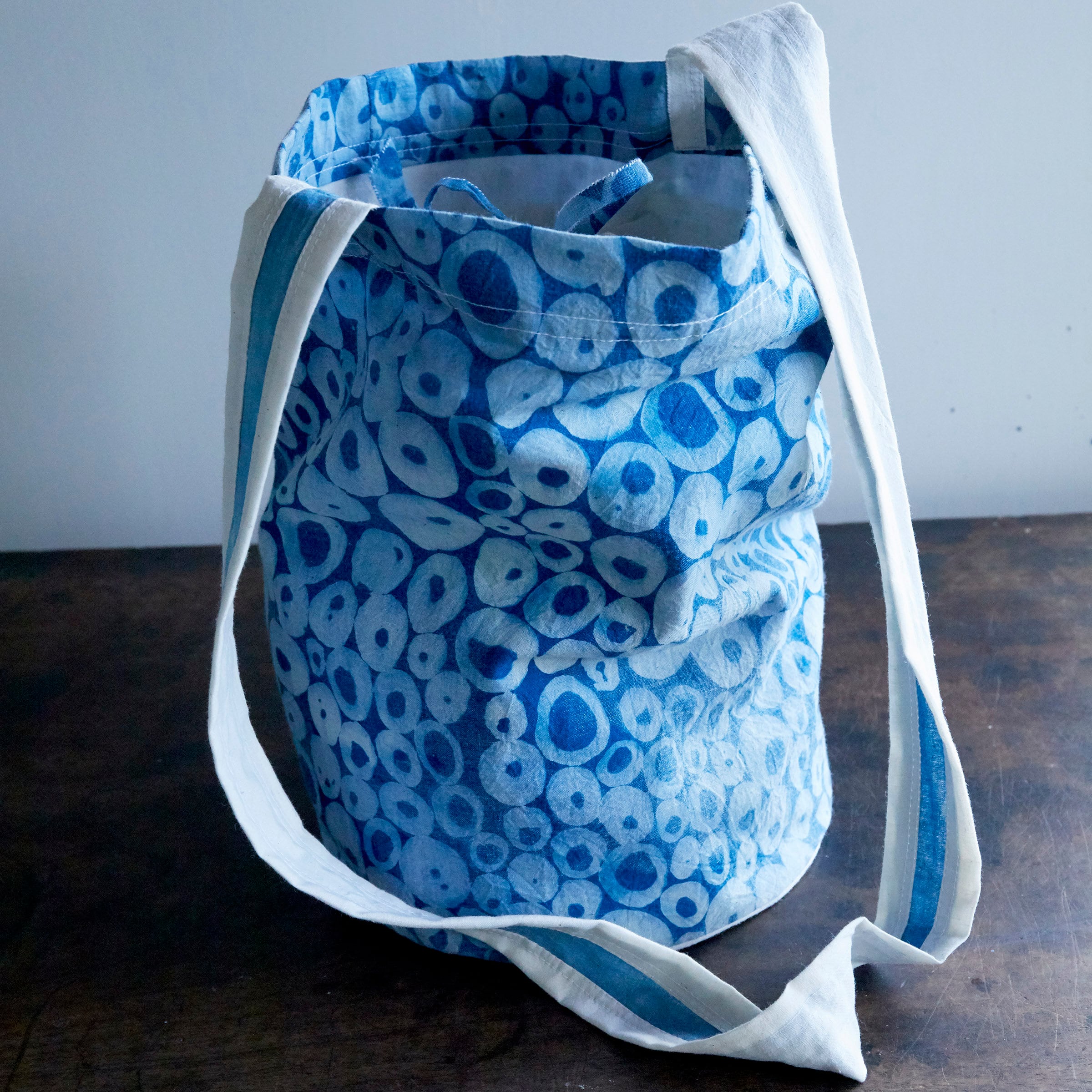 Shell-collector Limpet Print Cyanotype Bag : Handmade in the Isles of ...