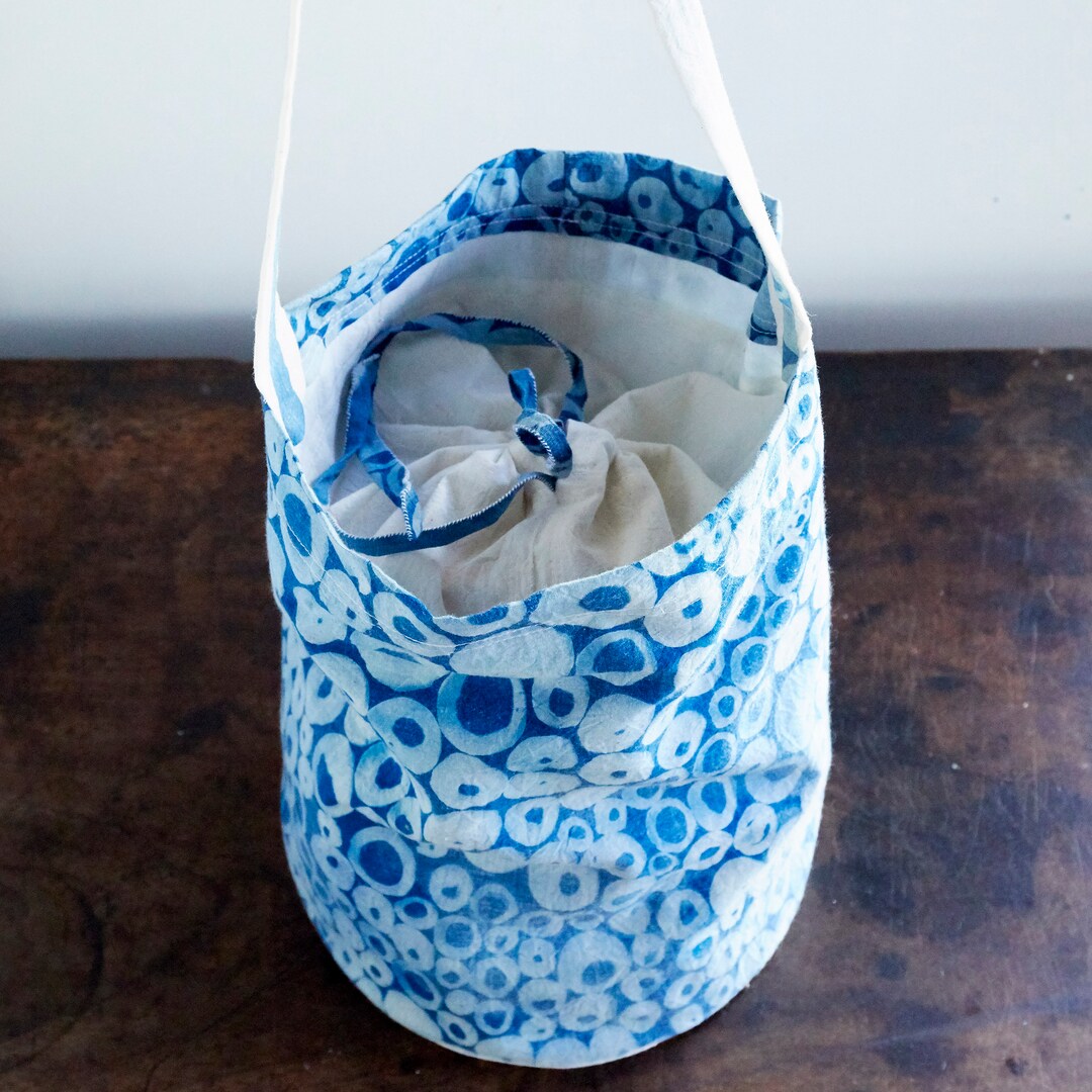 Shell-collector Limpet Print Cyanotype Bag : Handmade in the Isles of ...