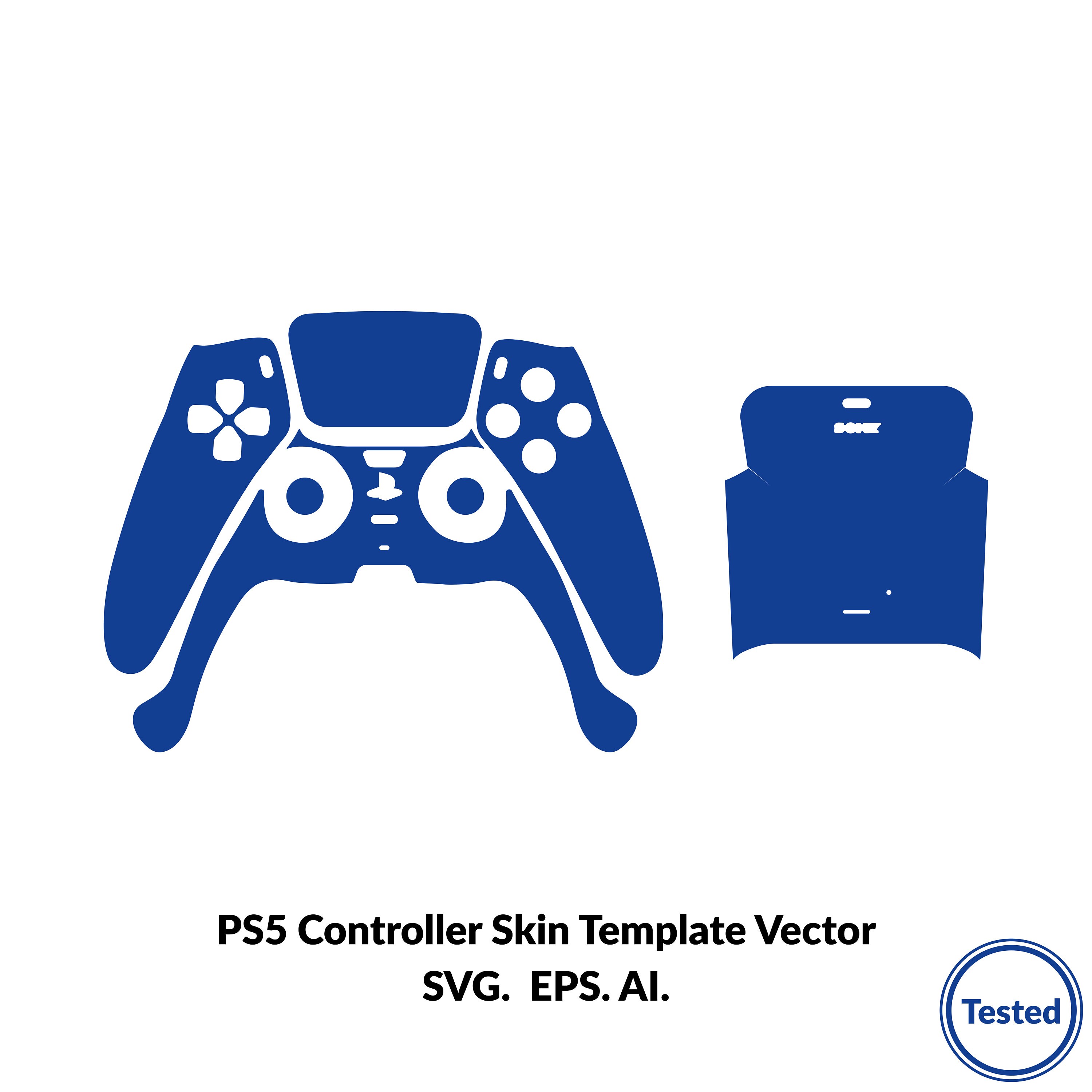 PS5 Controller Skin Template Vector Etsy