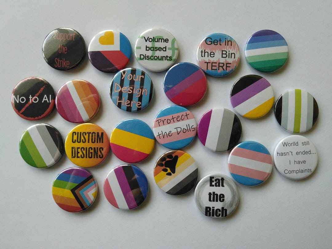 Custom Button Badges - Etsy UK