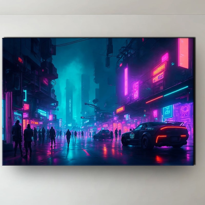 Cyberpunk Wall Art - Etsy
